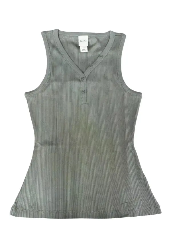Calvin Klein Ribbed Knit Vest - Grey