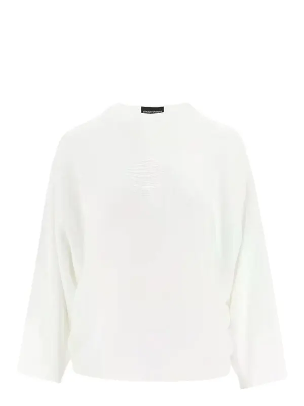 Emporio Armani Ribbed Knit Sweater - White