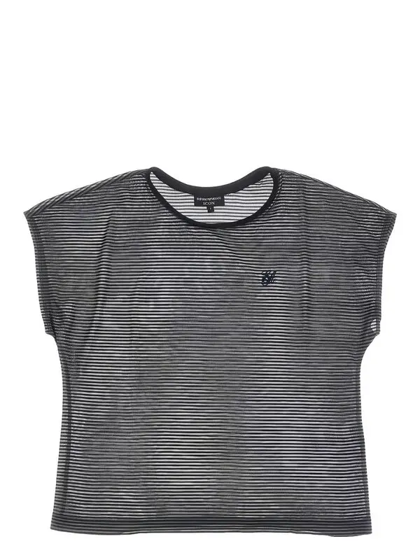 Emporio Armani Striped T-shirt - Black
