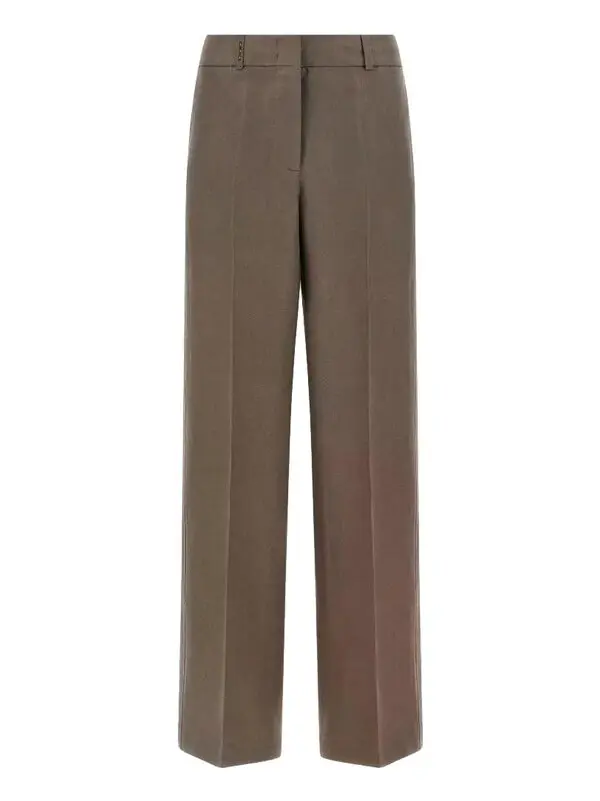 Peserico Linen Trousers - Brown