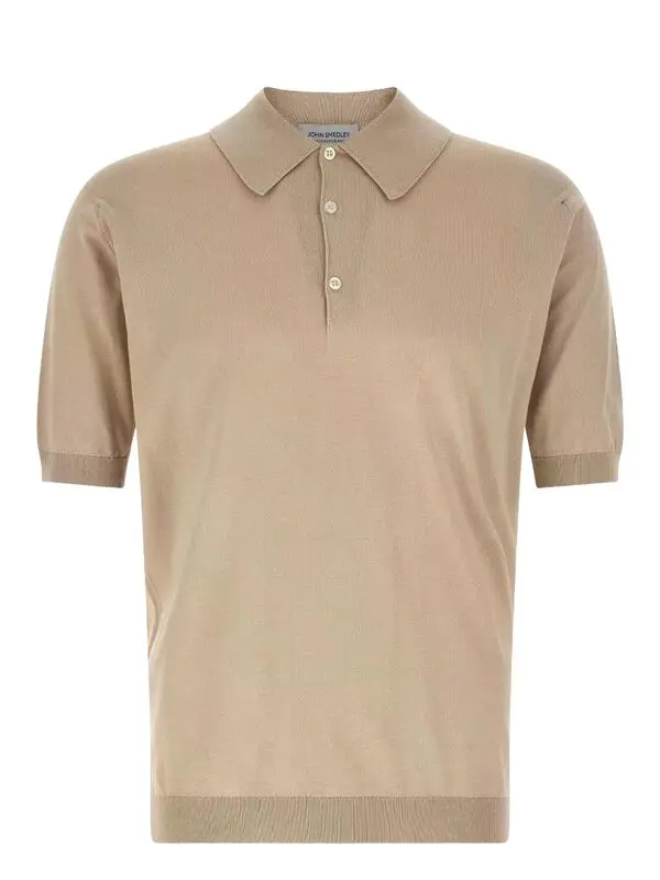 John Smedley Isis Polo Shirt - Neutrals