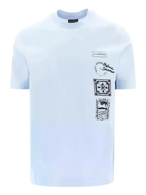 Emporio Armani Printed T-shirt - Blue