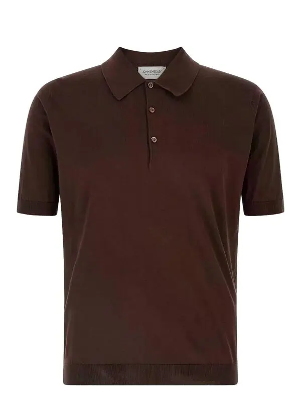 John Smedley Isis Polo Shirt - Brown