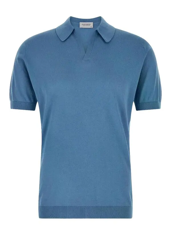 John Smedley Noah T-shit - Blue