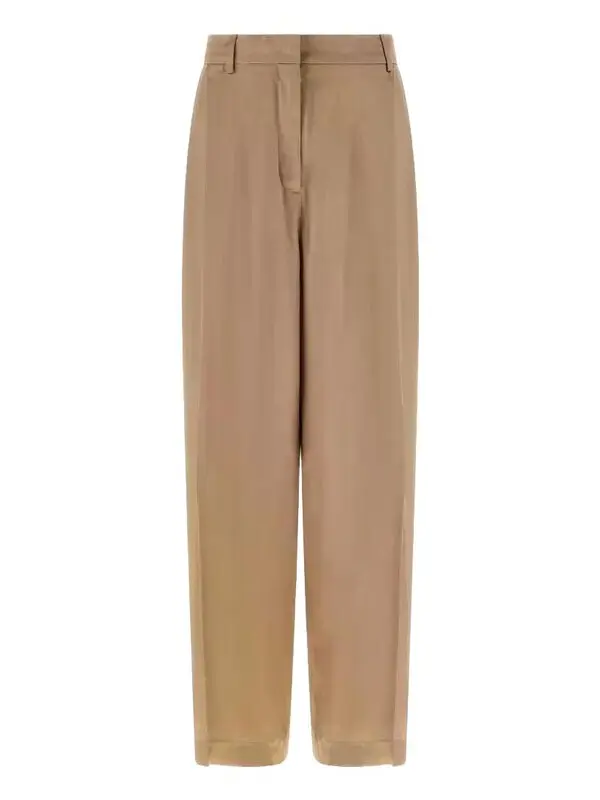 Fabiana Filippi Wide Leg Pleated Trousers - Neutrals
