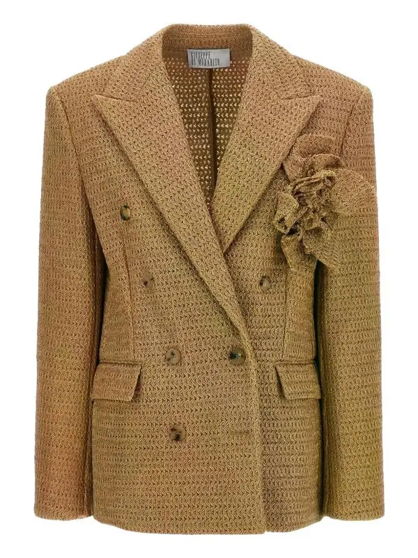 Giuseppe Di Morabito Braided-flower Blazer - Brown