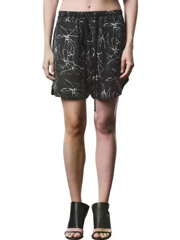 THOM KROM Printed Shorts - Black