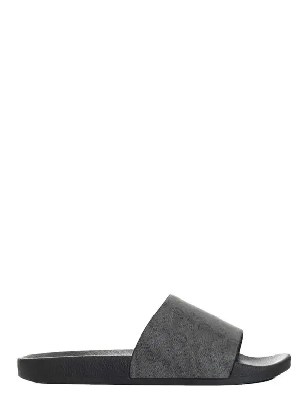 Just Cavalli Patterned Slides - Black