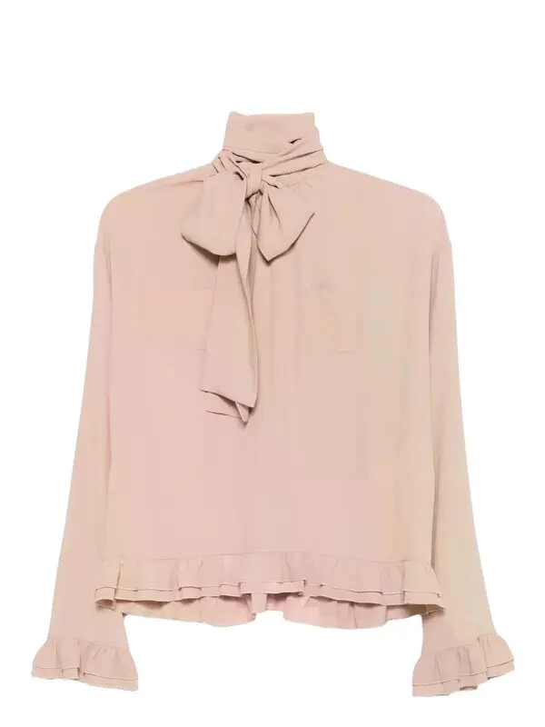 N°21 Bow Ruffled Shirt - Pink