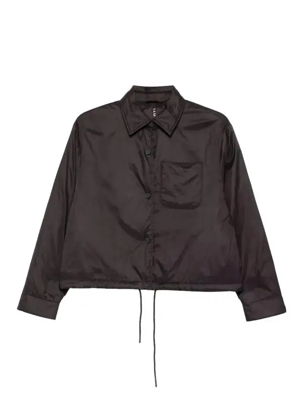 Liviana Conti Chest-pocket Drawstring Jacket - Brown