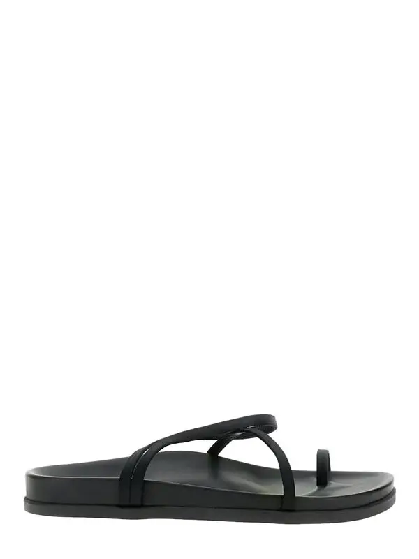 ANCIENT GREEK SANDALS Eleftheria Strap Sandals - Black