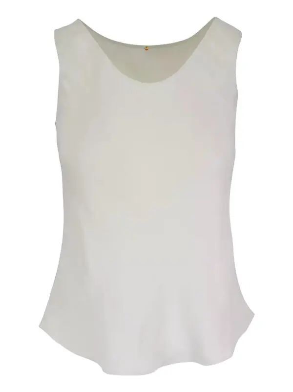 PETER COHEN Sleeveless Blouse - White