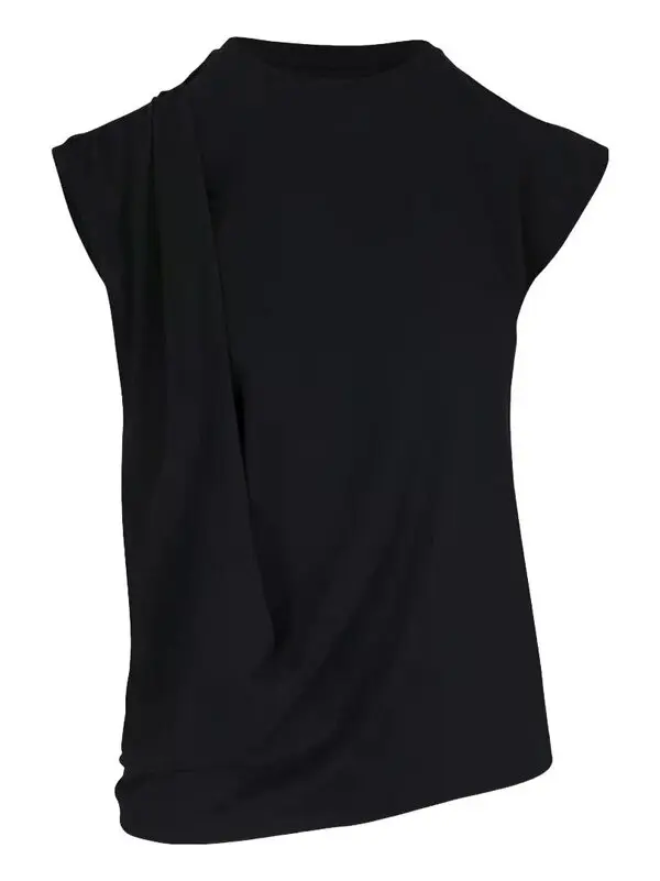 Vince Draped Knit Vest - Black