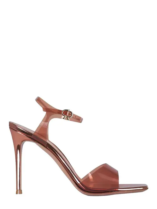 GIANVITO ROSSI Square-toe Heeled Sandals - Pink
