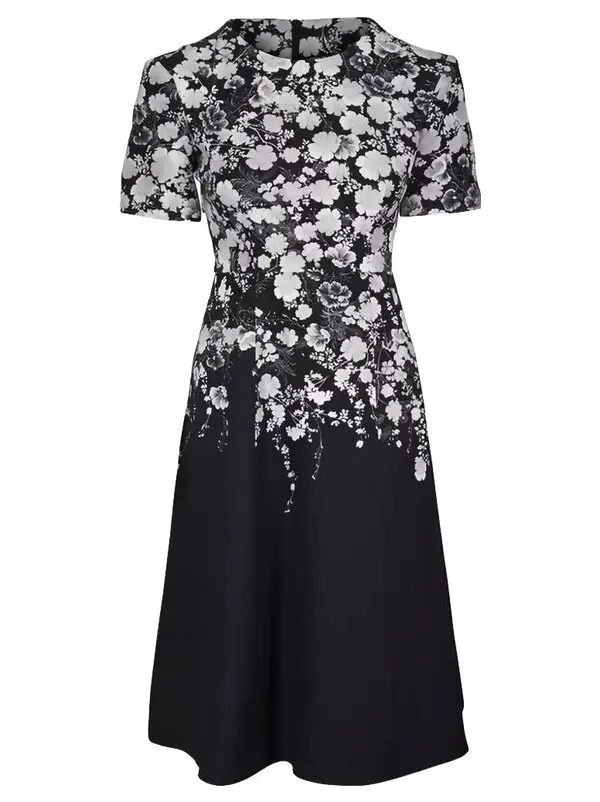 Adam Lippes Floral-print Dress - Black