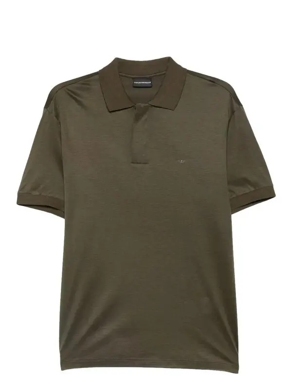 Emporio Armani Collar Polo Shirt - Green