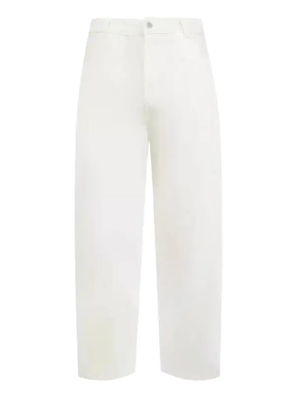 Studio Nicholson Logo-patch Straight Leg Jeans - White