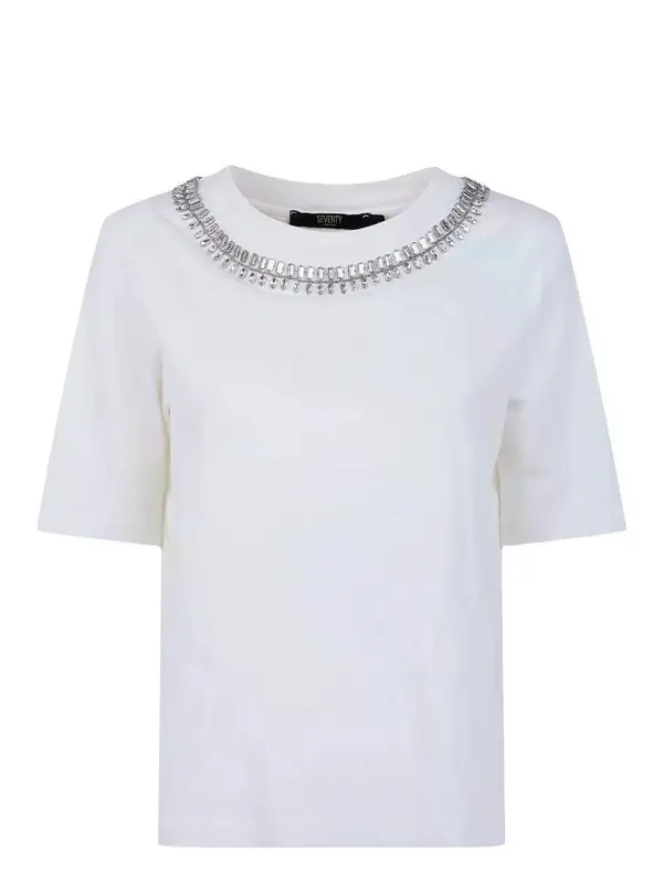 Seventy Embellished Crewneck T-shirt - White