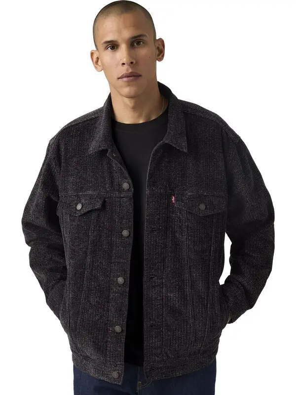 LEVI'S Relaxed Fit Corduroy Trucker Jacket - Melange Texture