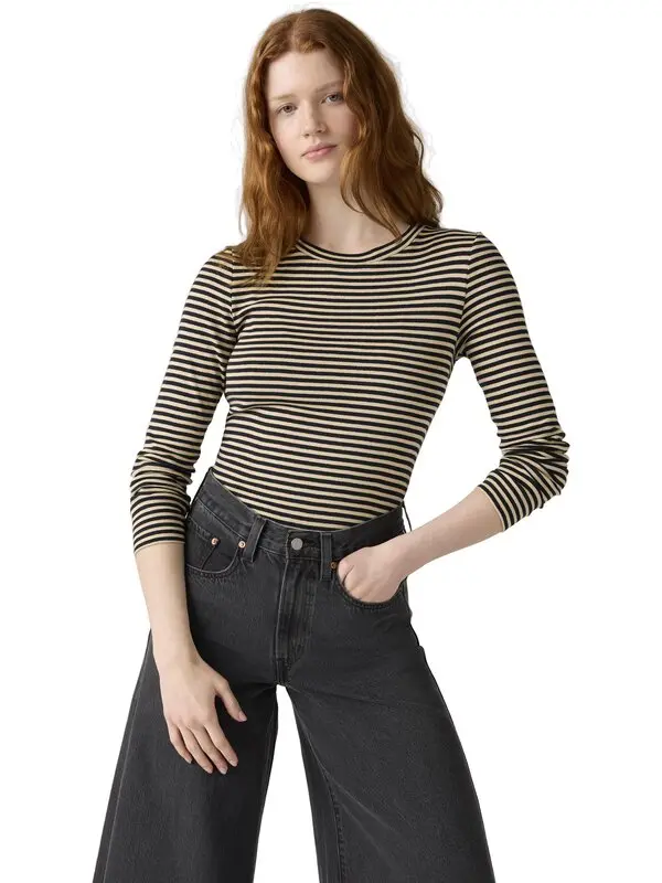 LEVI'S Essential Long-sleeve Tee - Anthracite Stripe