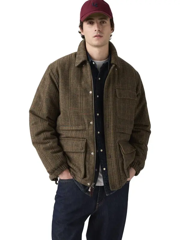 LEVI'S Wells Utility Insulated Jacket - Jace Plaid Bracken