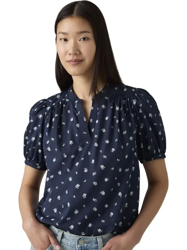 LEVI'S Amelie Poplin Blouse - Peacoat Floral