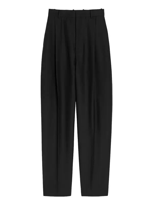 Wardrobe.NYC Straight-leg Mohair-blend Trousers - Black