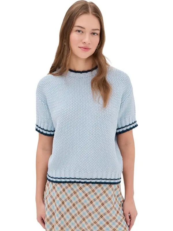 Splendid Annmarie Striped Sweater - Ctry Air/md Ind