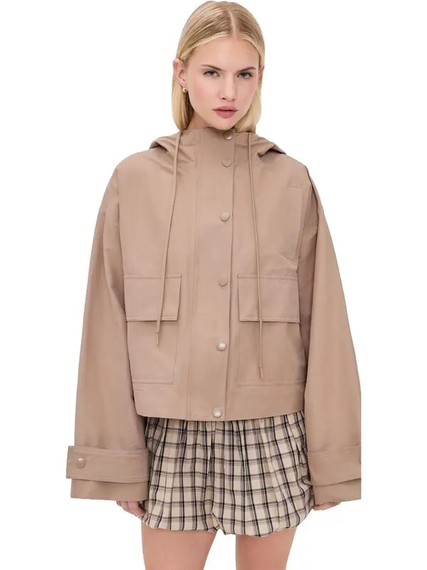 Staud Alta Hooded Jacket - Desert