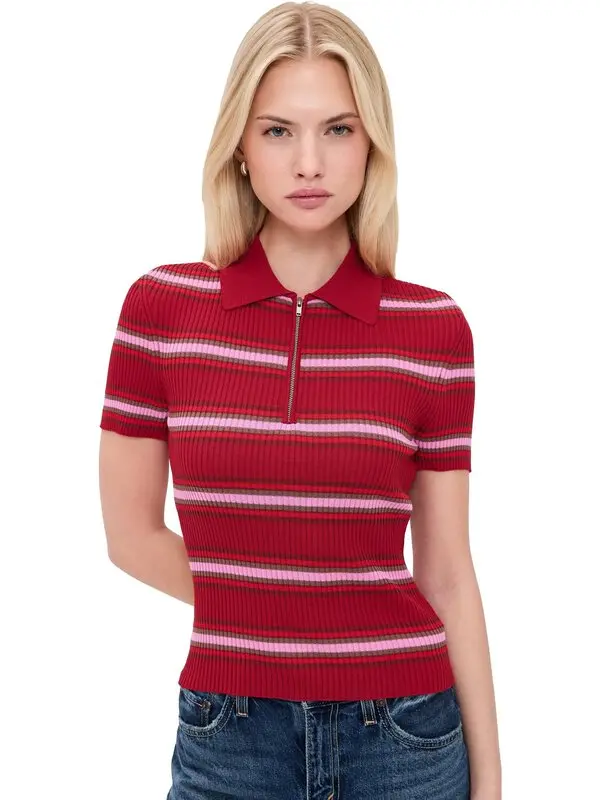 Staud Ren Top - Dana Stripe