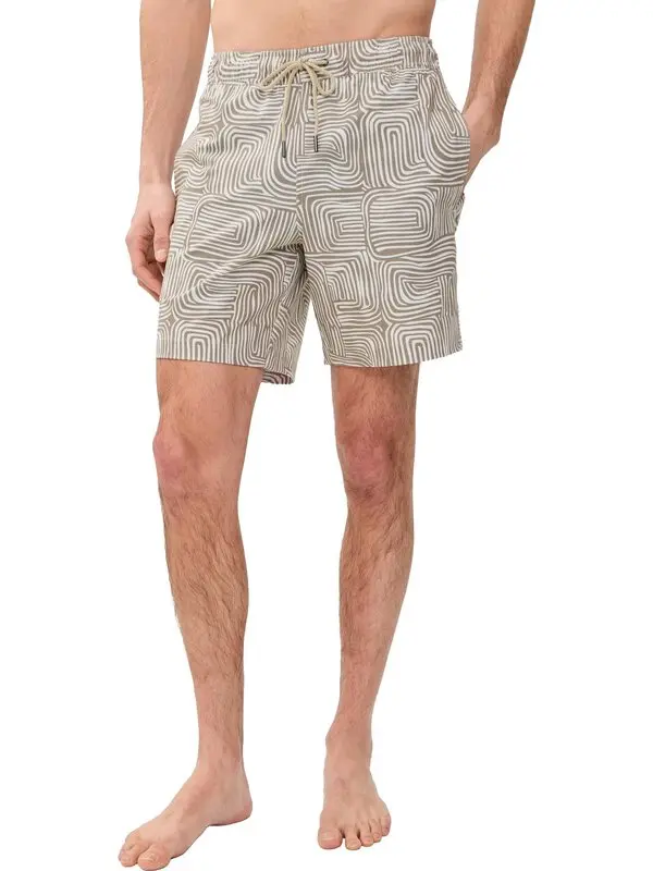 FAIR HARBOR The Bayberry Swim Trunks - Wavy Sands