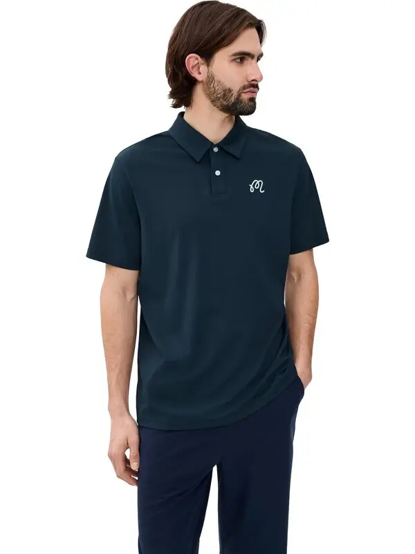 MALBON Fairway Polo - Navy