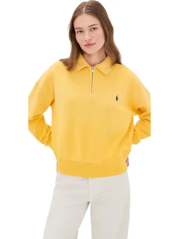 Polo Ralph Lauren Mock Neck Arctic Fleece - Collegiate Yellow