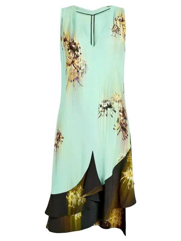 Proenza Schouler Rhetta Printed Midi Dress - Green