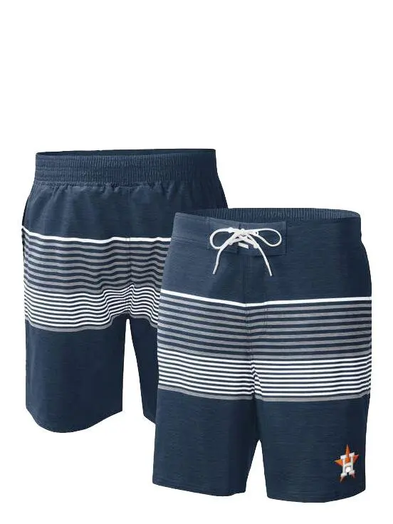 G-III SPORTS BY CARL BANKS Houston Astros Coastline Volley Swim Shorts - Navy