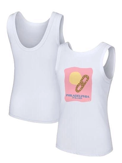 LUSSO Philadelphia Phillies Lindy Tank Top - White