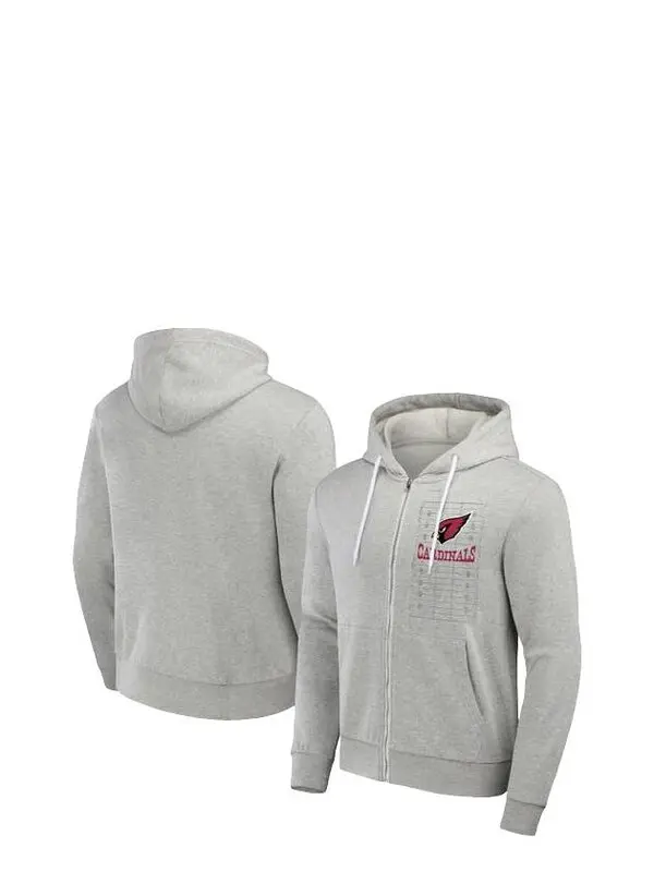 NFL X DARIUS RUCKER Arizona Cardinals Full-zip Hoodie - Heather Gray