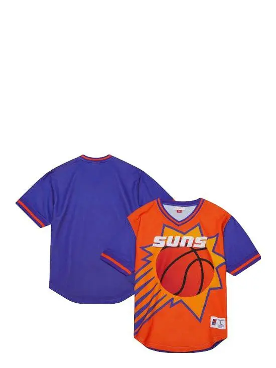 Mitchell & Ness Phoenix Suns Jumbotron 3.0 Mesh V-neck T-shirt - Orange