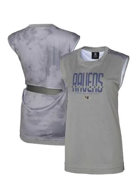 OUTERSTUFF Baltimore Ravens Tie-dye Tank Top - Gray