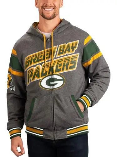 G-III SPORTS BY CARL BANKS Extreme Full Back Reversible Full-zip Jacket - Green