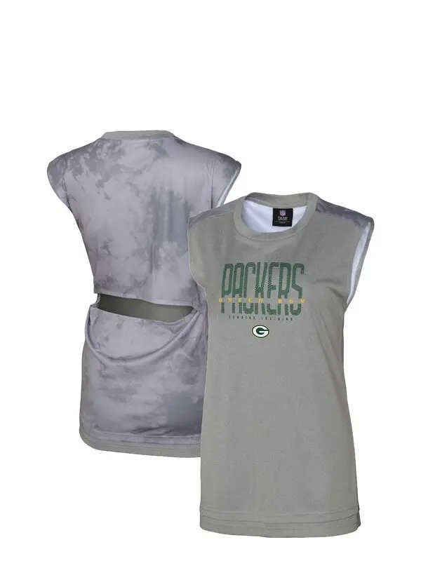 OUTERSTUFF Green Bay Packers No Sweat Tank Top - Gray