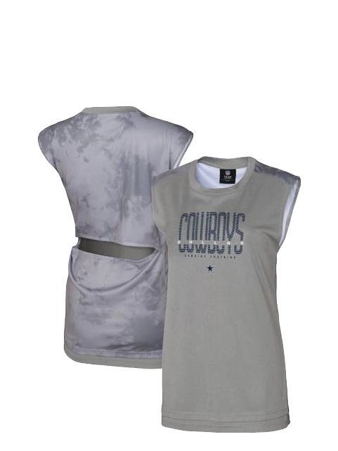OUTERSTUFF Dallas Cowboys Sleeveless Crewneck Tank Top - Gray