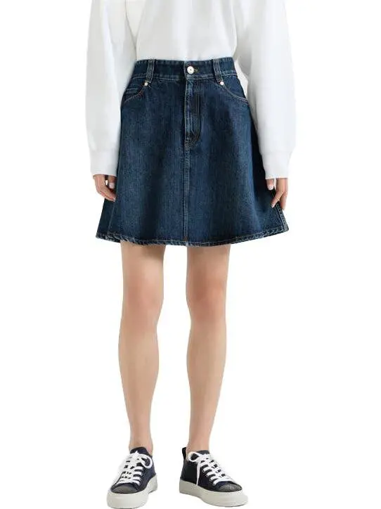 Brunello Cucinelli Mini Skirt - Denim