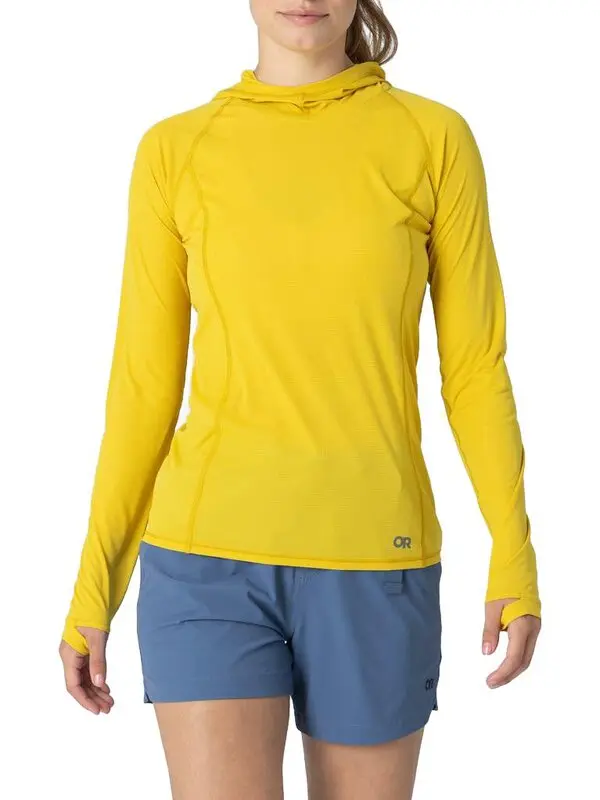 OUTDOOR RESEARCH Echo Raglan Sleeve Performance Hoodie - Yellow-poplar