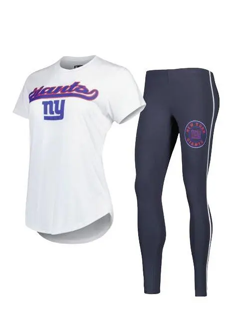 CONCEPTS SPORT New York Giants Sonata Sleep Set - White