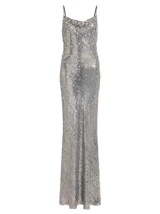 Jenny Packham Foxx Embellished Gown - Liquorice