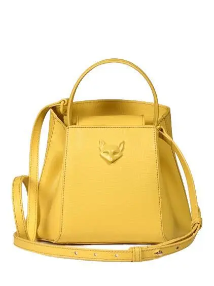 DESERI Rosa Mini Monochrome Handbag - Yellow