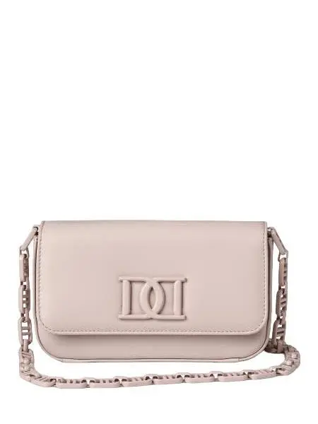 DESERI Sarah Crossbody Belt Bag In Spanish Calf Leather - Sand
