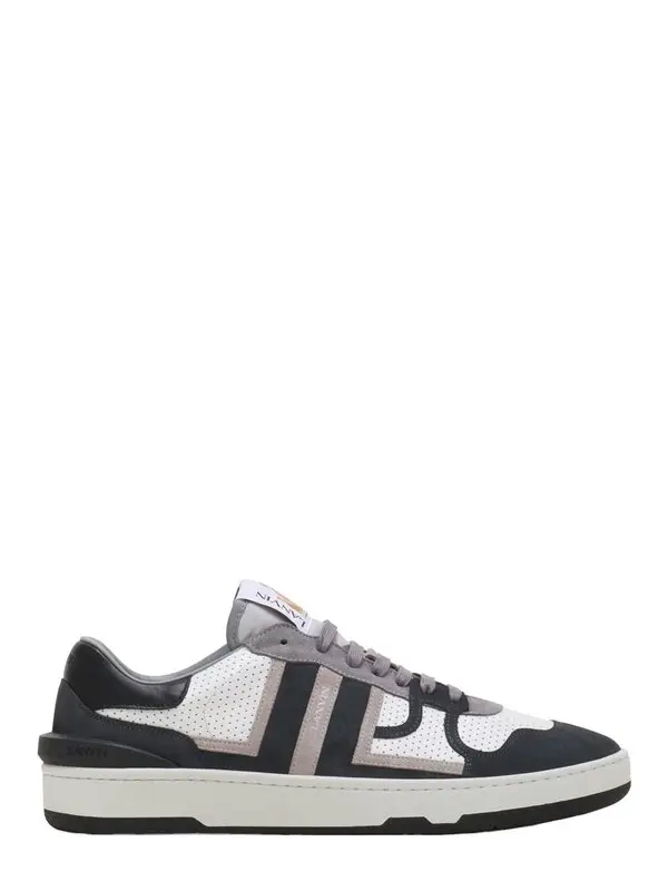LANVIN Clay Sneakers In Leather And Suede - Black