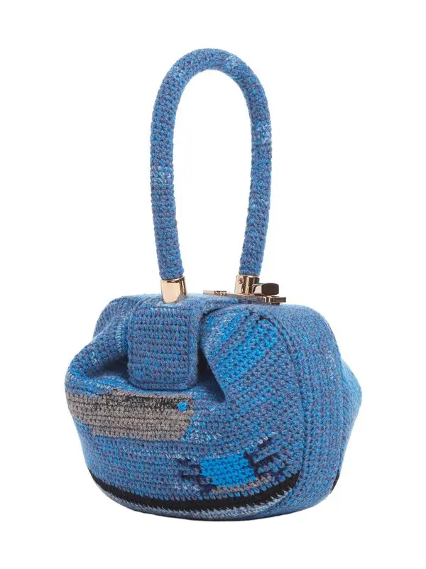 Gabriela Hearst Demi Crochet Cashmere Bag - Multicolor
